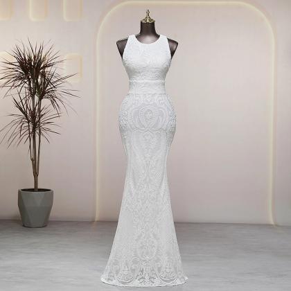 Gold Sequin Sleeveless Gown With Intricate Pattern on Luulla