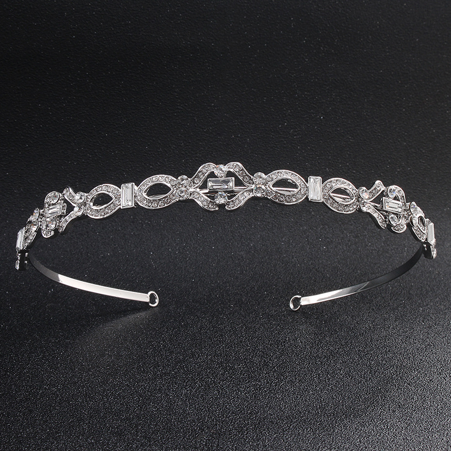 Vintage Palace Elements Alloy Crown, Simple Wave Shape, Bridal Jewelry ...
