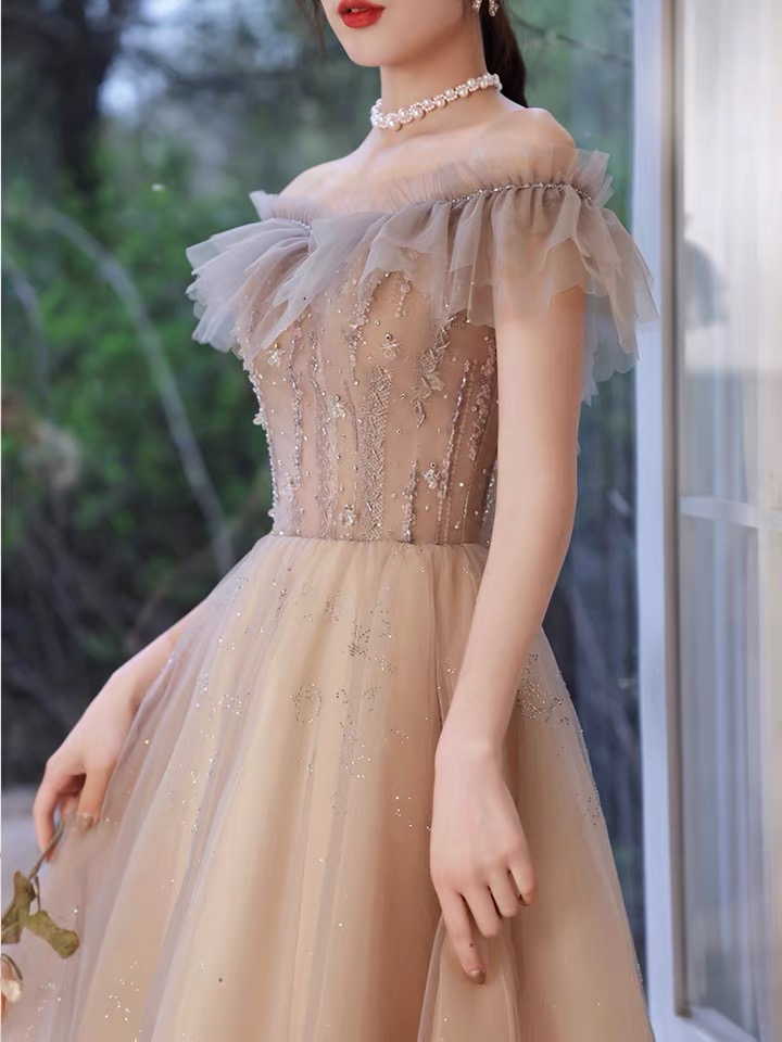 Off-the-shoulder Homecoming Gown, Short Fairy Dress, Princess ...