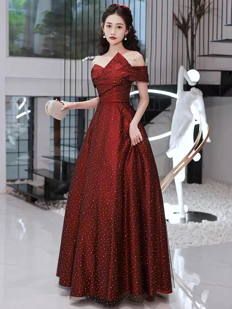 Red Prom Gown, Vintage Party Dress,strapless Dream Evening Dress,custom ...