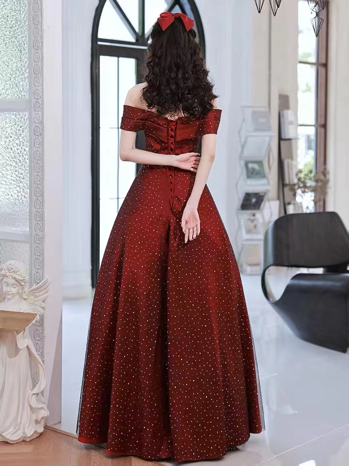 Red Prom Gown, Vintage Party Dress,strapless Dream Evening Dress,custom ...