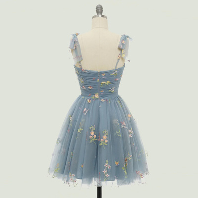 Spaghetti Strap Evening Dress, Chic Prom Dress,cute Party Dress,light ...