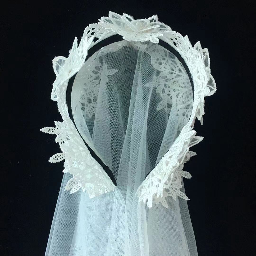 Hat Veil, Lace And Diamond Veil, Bridal Wedding Accessories, Women's ...