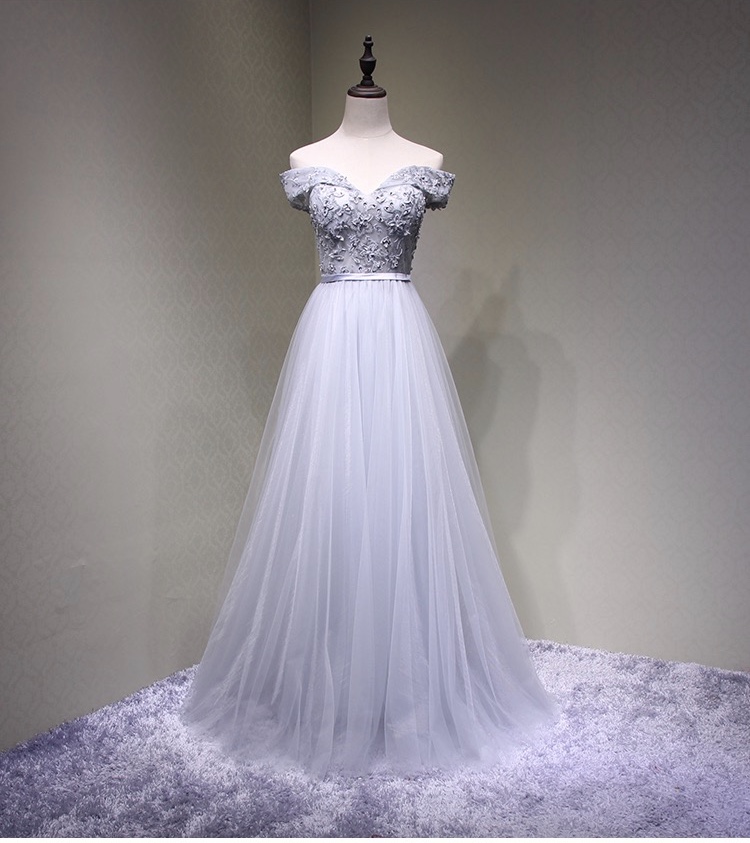 Off Shoulder Party Dress,red /blue Prom Dress,custom Made on Luulla