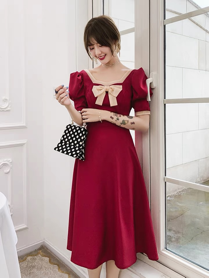 Cute Red Dress, Little Daily Homecoming Dress, Custom Made on Luulla