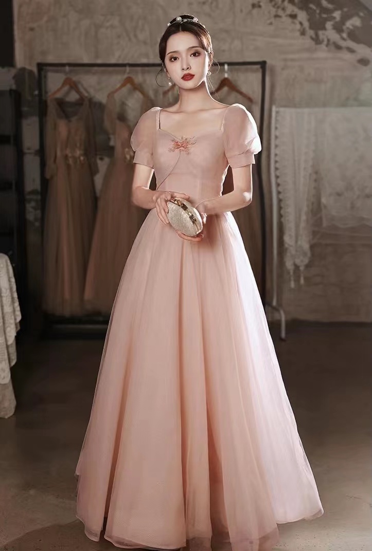 Chic Party Dress, Elegant Pink Prom Dress,custom Made on Luulla