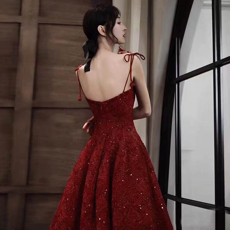 Red Midi Dress,sexy Party Dress,spaghetti Strap Homecoming Dress,custom ...