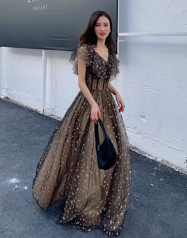 Star Prom Dress, Fairy Birthday Party Dress, Fashionable Noble ...