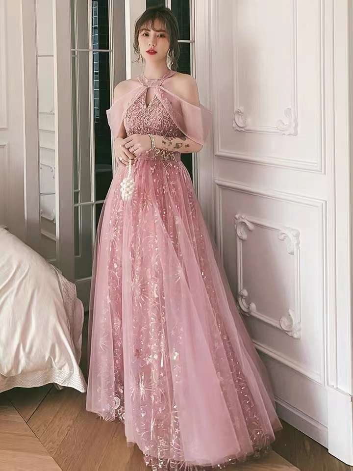 Pink Graduation Dress, Fairy Prom Dress,sweet Evening Dress,custom Made ...