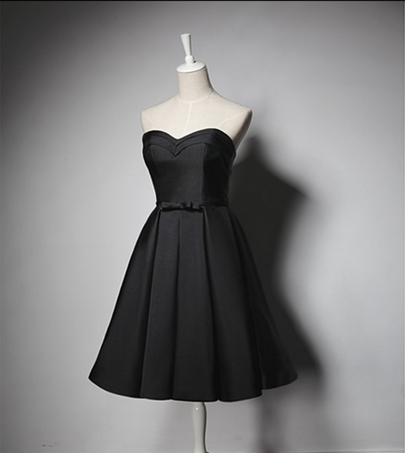 Strapless Graduation Dresses,black Homecoming Dresses, Little Party ...