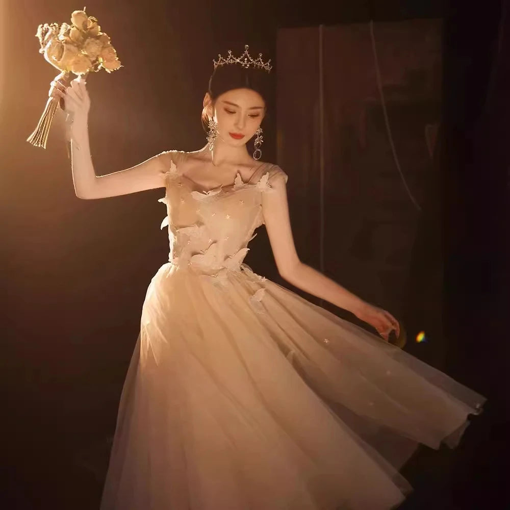 Exquisite Floral Gown With Intricate Lace Detailing on Luulla